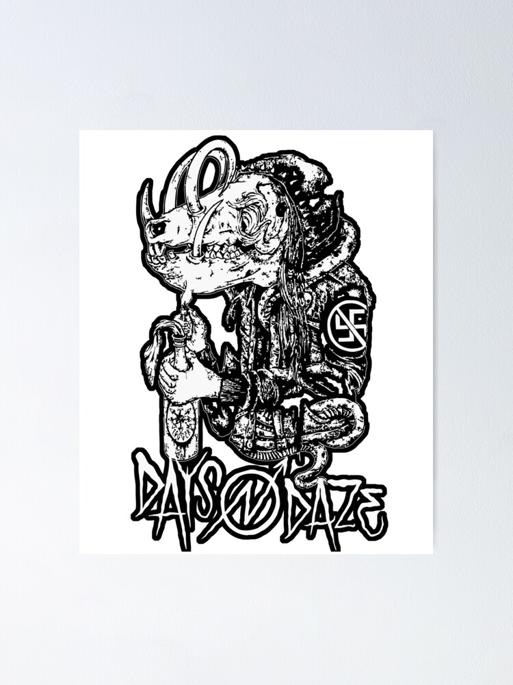 "Days N Daze Anarchy Logo T-Shirt" Poster by AlfredRais | Redbubble