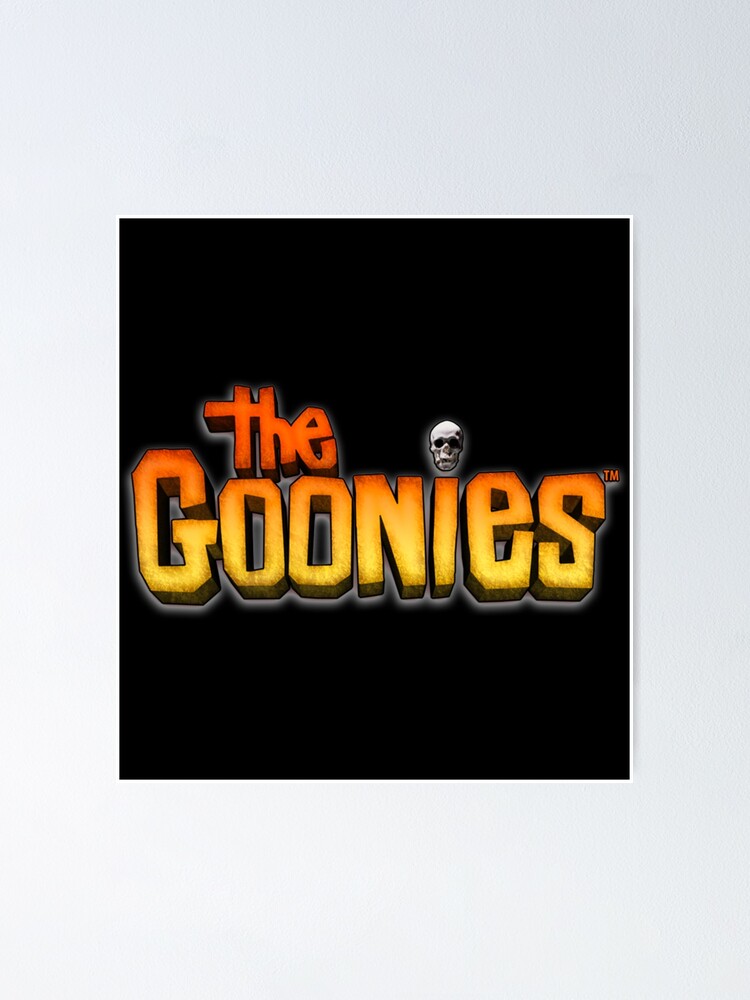 "The Goonies text logo" Poster for Sale by WatsonMaria | Redbubble