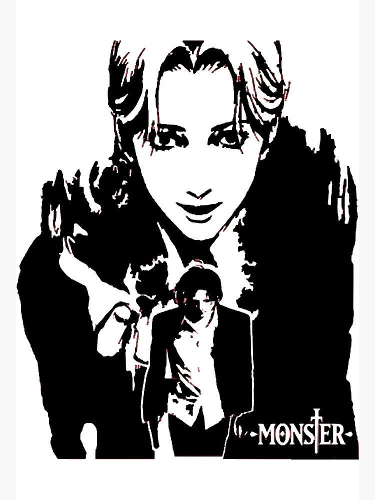 "Monster Johan Liebert and Dr Tenma " Poster for Sale by nAslan21 ...