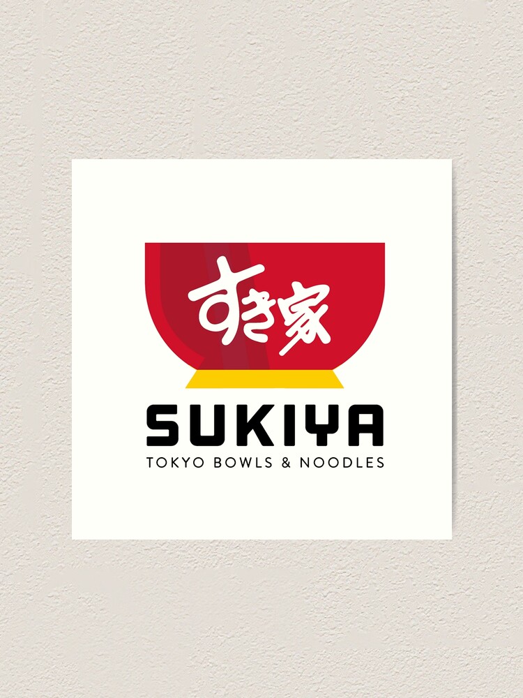 "FOOD-SUKIYA LOGO" Art Print by JohnFieldo | Redbubble