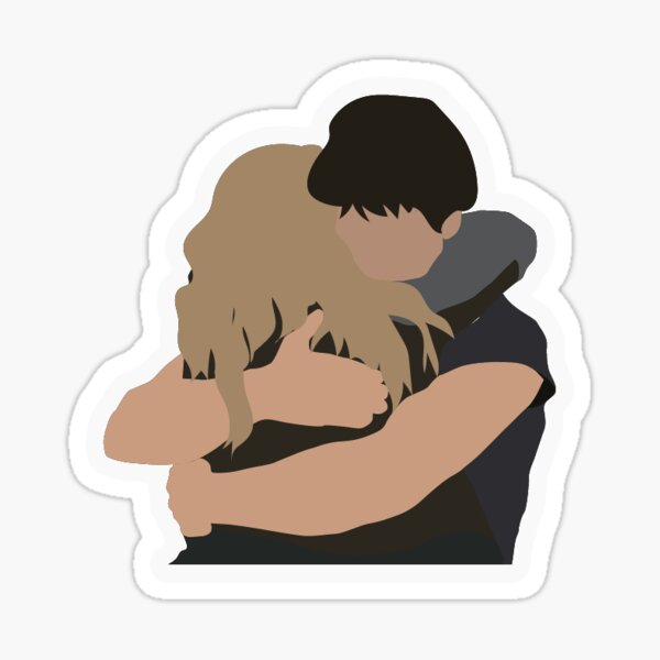 "Bellamy and Clarke or Bellarke Hug" Sticker for Sale by heyitsIrish ...