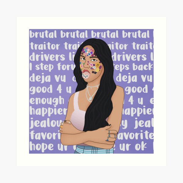 "Sour Album Cover" Art Print by nantheartist | Redbubble