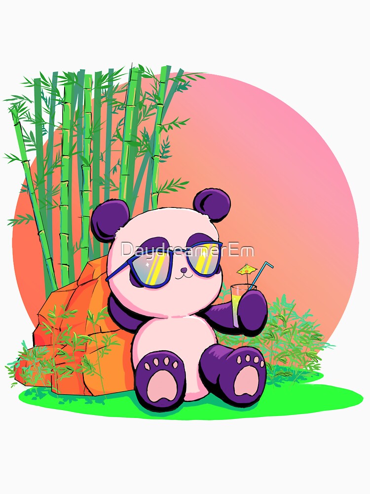 "Chill Panda" T-shirt for Sale by DaydreamerEm | Redbubble | panda t ...