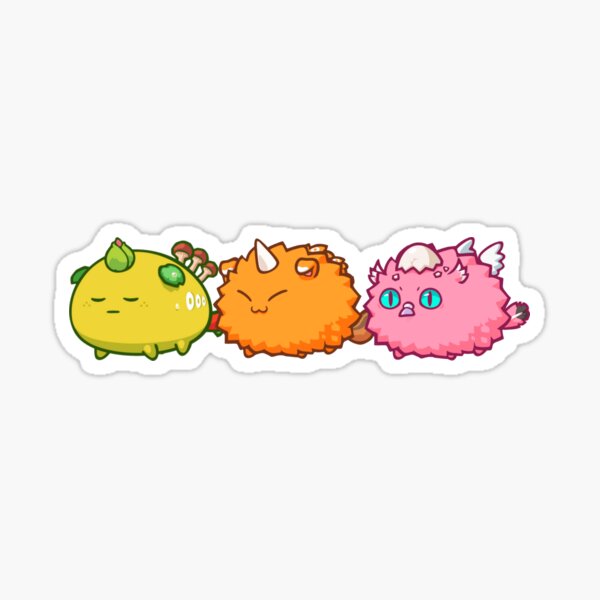 "Axie Infinity (AXS SLP)" Sticker for Sale by LiveStores | Redbubble