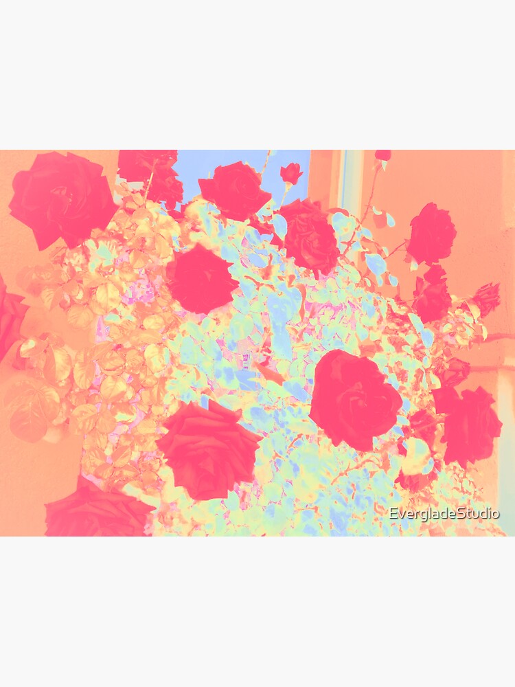 "Rose Blast" Sticker by EvergladeStudio | Redbubble