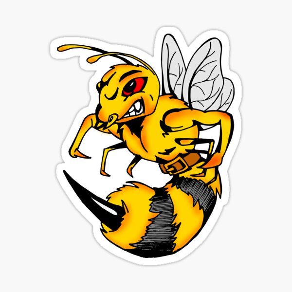 Bee Wasp Stickers | Redbubble