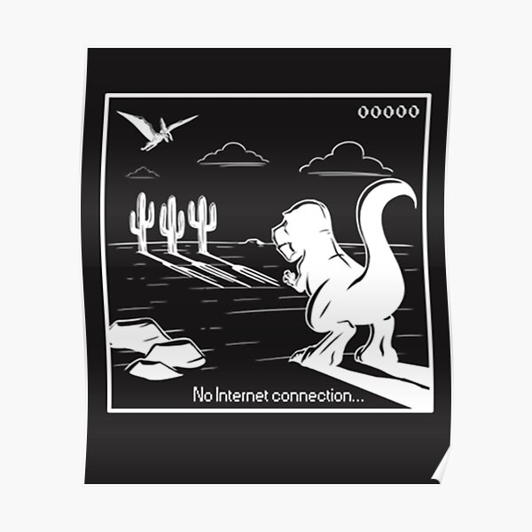 "T Rex Offline Hi" Poster for Sale by CordeyIgnacio | Redbubble