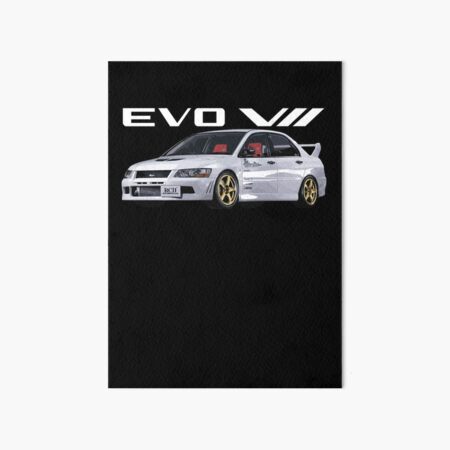 "EVO 7 ADVAN RGII KANSAI HKS SERVICE TUNED" Art Board Print for Sale by ...