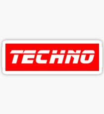 Techno: Sticker | Redbubble