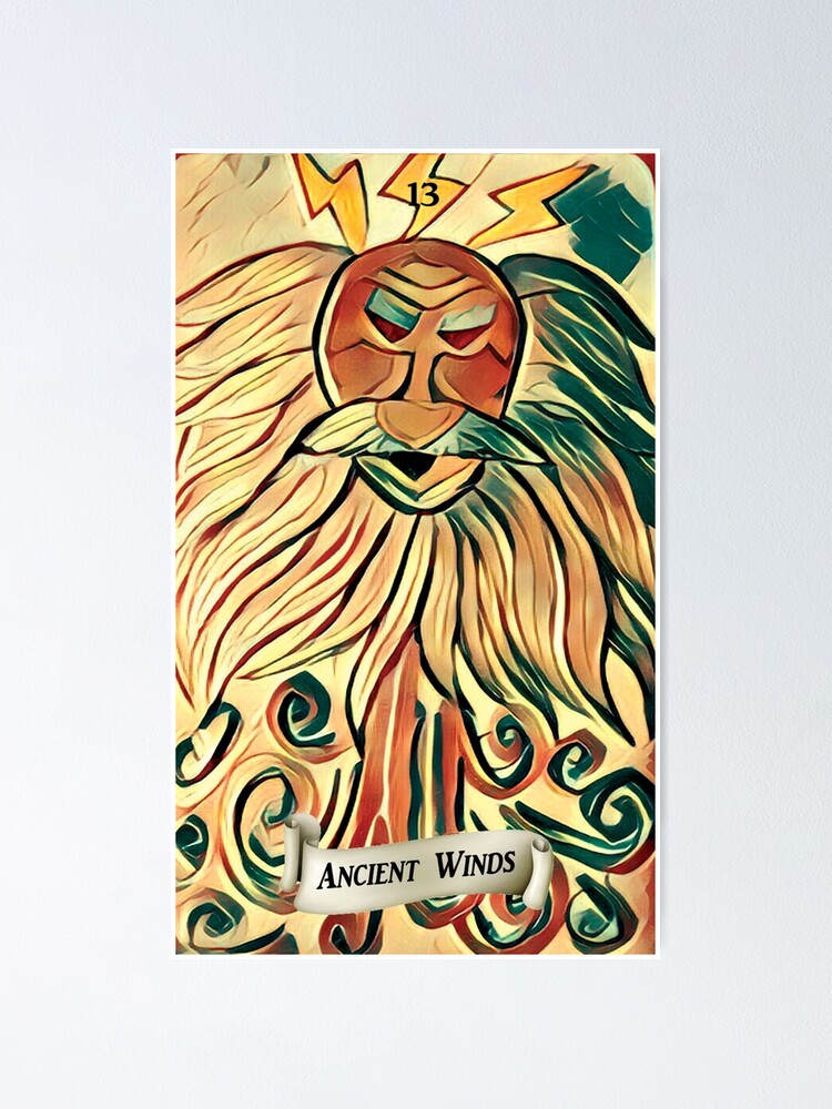 "Ancient Winds / 10K Yuj Tarot Card 13" Poster by Artcestral | Redbubble