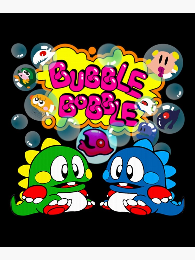 "Bubble Bobble Retro" Poster for Sale by niconeko3 | Redbubble