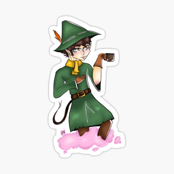 "Snufkin" Sticker for Sale by witchofjotun | Redbubble