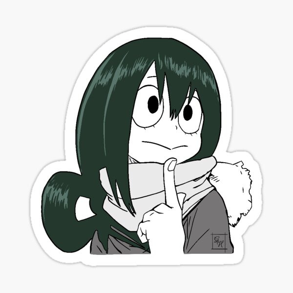 "Tsuyu Asui, Froppy" Sticker for Sale by Katfish2404 | Redbubble