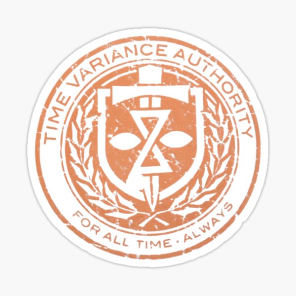 "Time variance authority" Sticker for Sale by viscen-walk | Redbubble