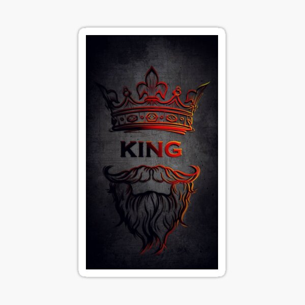 "King logo " Sticker for Sale by Mukull | Redbubble