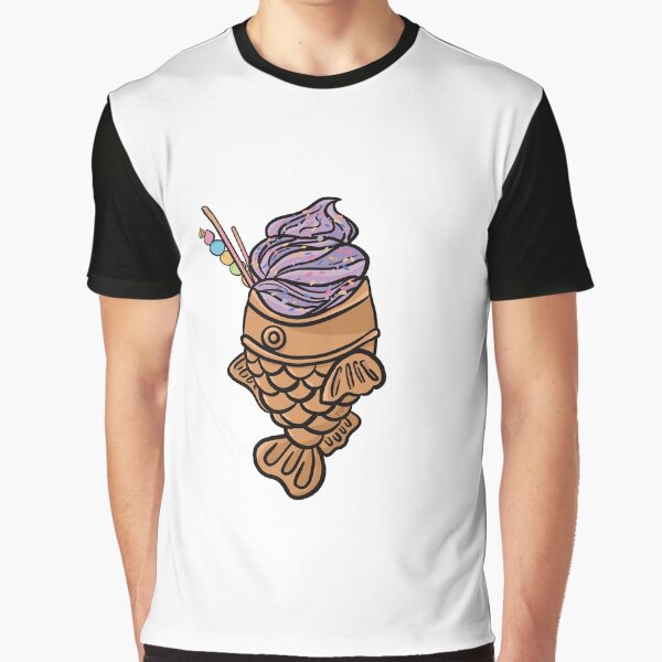 "Cute Taiyaki with outline" T-shirt for Sale by KatherineBodily ...