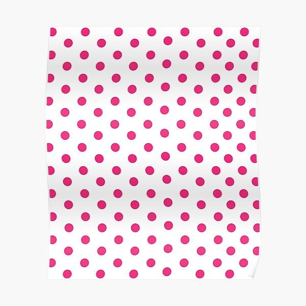 "Pinky polka dot Basic Print" Poster by HG4Design | Redbubble