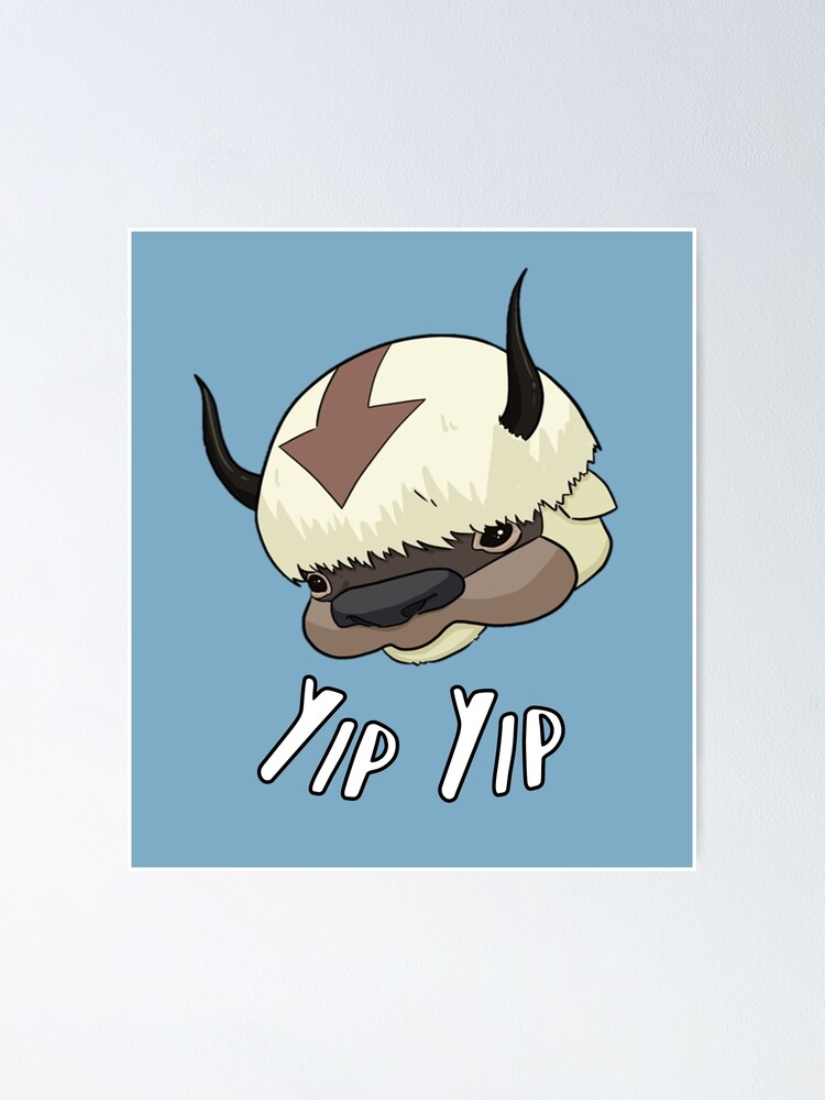 "Appa With, happy face-yip yip- the last avatar- cute" Poster for Sale ...