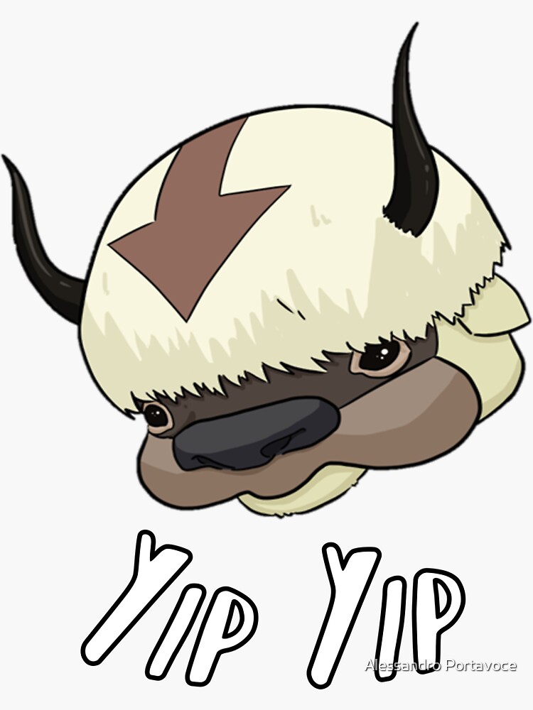 "Appa With, happy face-yip yip- the last avatar- cute - tapestry and ...