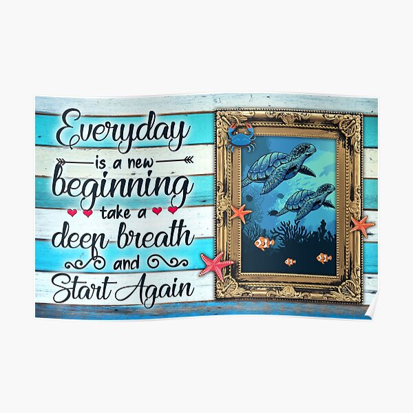 "Sea Turtle Couple Poster, Ocean Animals, Beach Vibes, Turtles ...