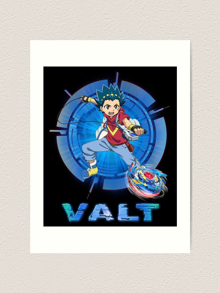 "Beyblade Burst Anime Character Valt" Art Print by JacquelynLasha2 ...