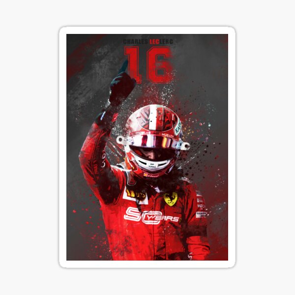 "Charles Leclerc" Sticker for Sale by maryinson | Redbubble