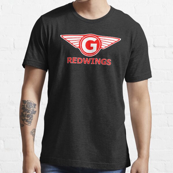 "Grimsby Red Wings Ice Hockey Team Retro Logo" T-shirt for Sale by Retrohockeyuk | Redbubble ...
