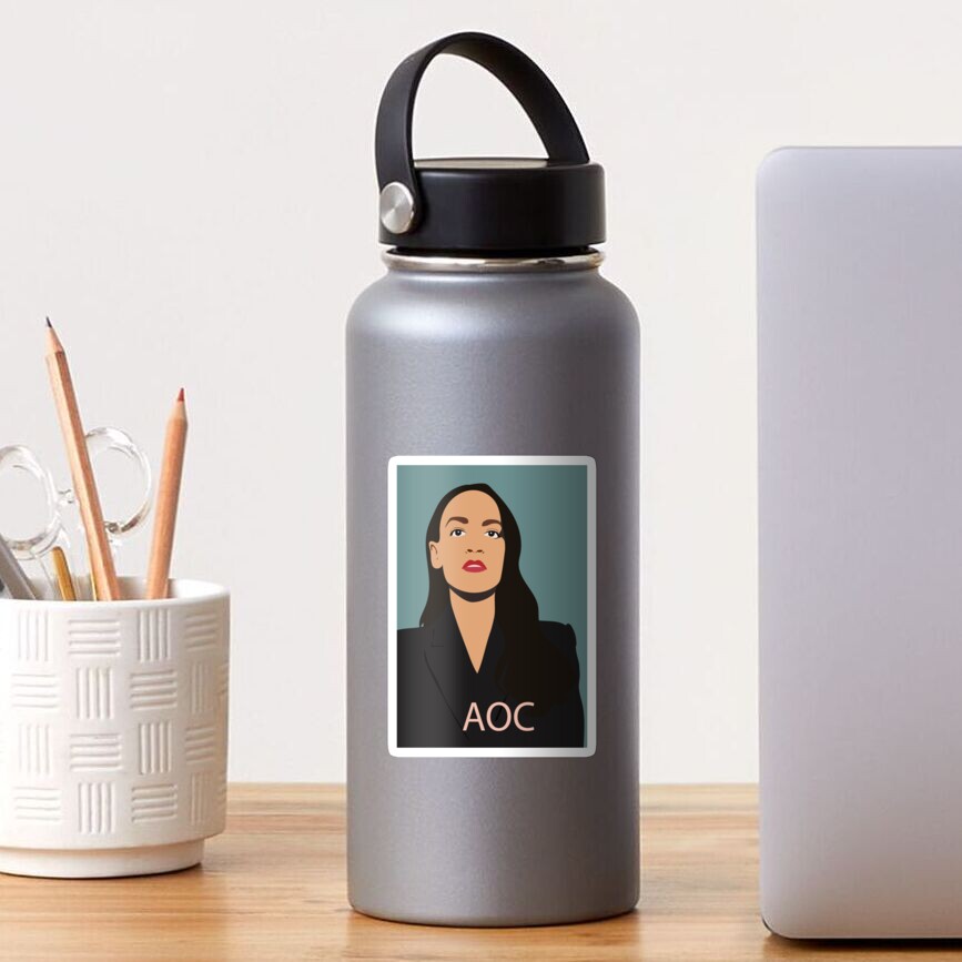 "AOC poster, AOC sticker, Alexandria Ocasio-Cortez print Democratic ...