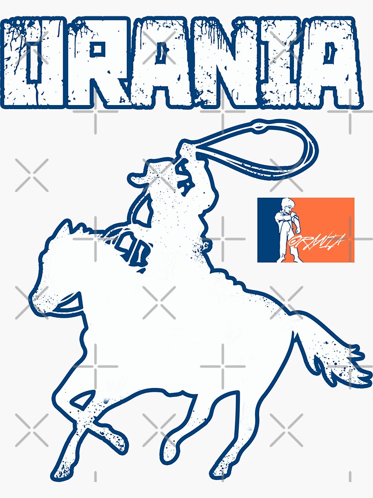 "Orania Cowboy - South African orange" Sticker for Sale by Action Hero ...
