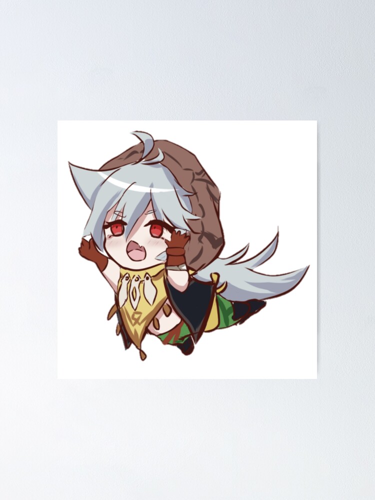 "Genshin Impact - Razor Chibi Cuteness Overload" Poster von ...