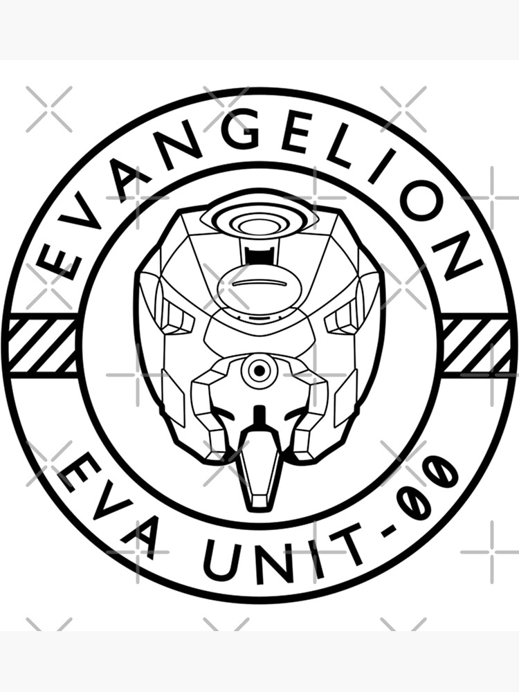 "Evangelion genesis anime Eva unit 00 logo" Art Print by ReyesJohnnie ...