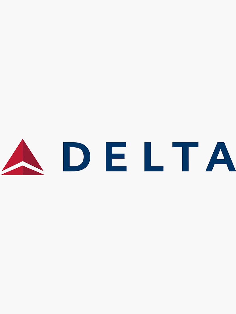 "logo-Delta Airlines" Sticker for Sale by EddiepCarter | Redbubble