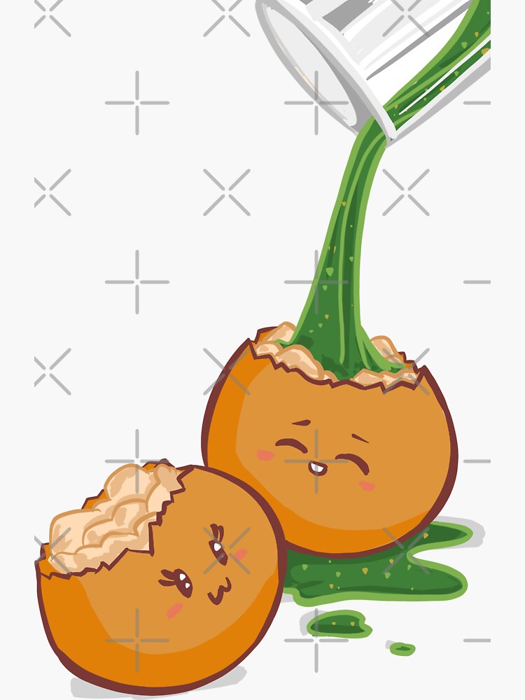 "Cute Pani Puri" Sticker for Sale by BunNcurry | Redbubble