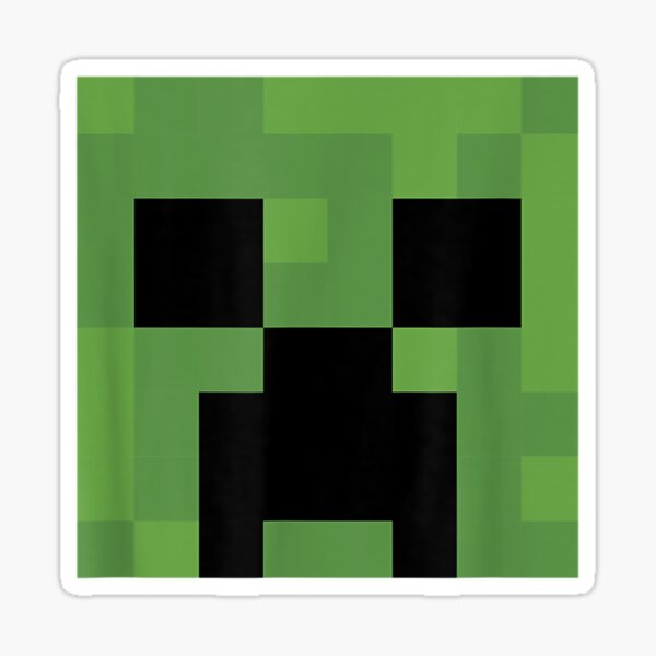 "Minecr4ft Creeper Big Face" Sticker for Sale by shawnjkihar | Redbubble