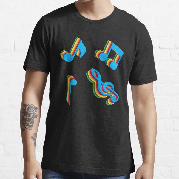 "Cute Colorful Musical Notes - Musical Notes" T-shirt for Sale by ...