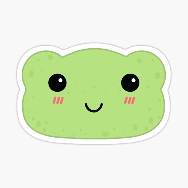"Cute Kawaii Cottagecore Frog" Sticker for Sale by KawaiiFlowers ...