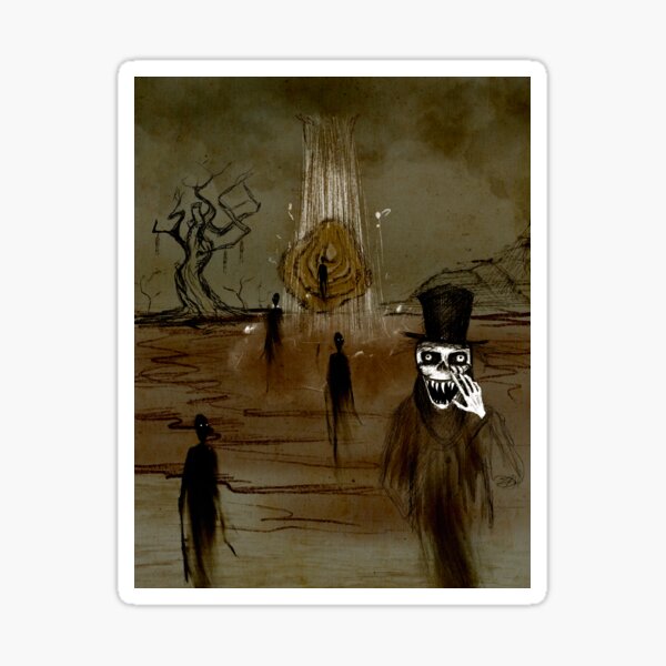 "Horror waterfall" Sticker by koallasart | Redbubble