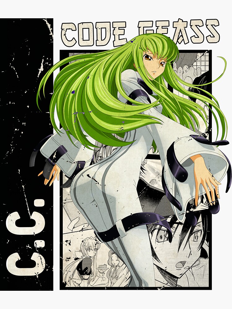 "Code Geass, CC" Sticker for Sale by Anime-Dude | Redbubble