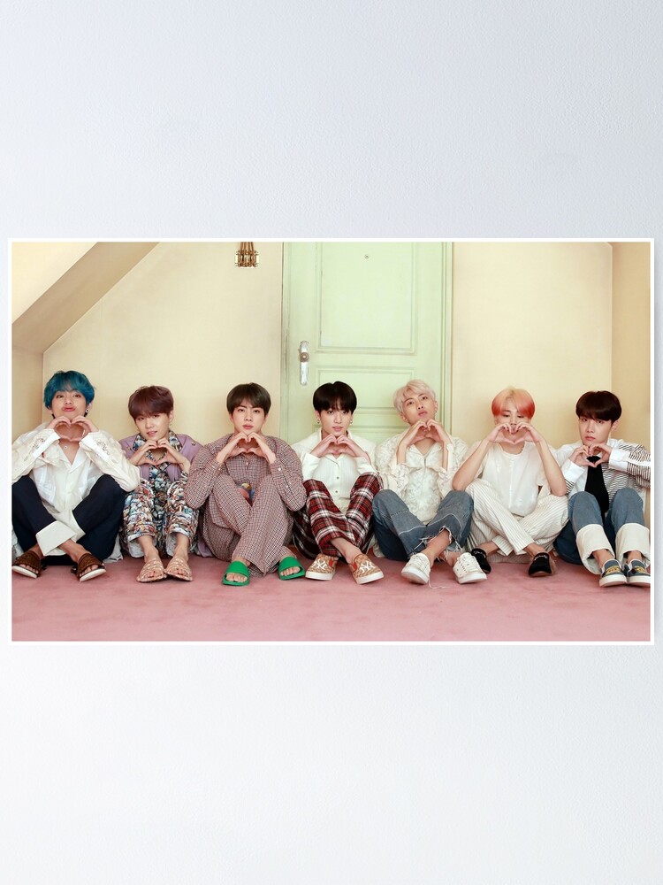 "BTS Heart" Poster for Sale by TaeshaBTS | Redbubble