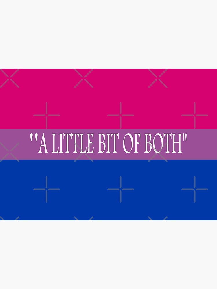 "A Little Bit of Both Bisexual Flag" Sticker for Sale by ...
