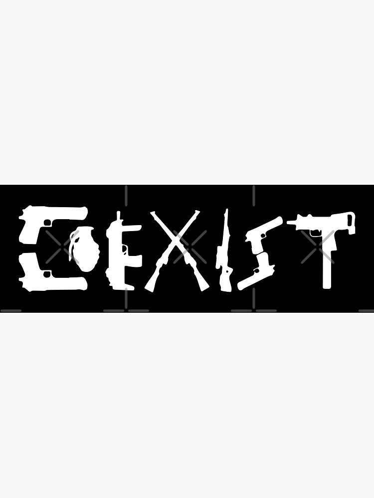"Coexist Gun" Sticker for Sale by BenBar1 | Redbubble