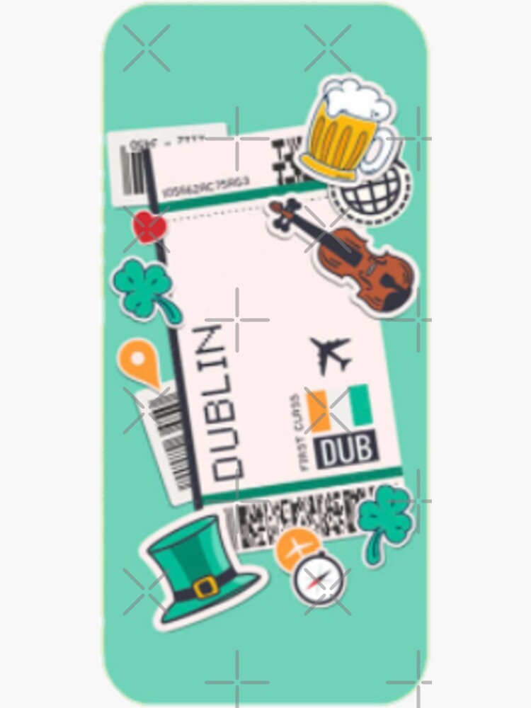 "Dublin" Sticker for Sale by Linamecif21 | Redbubble