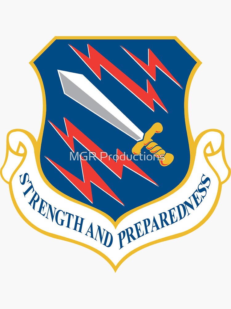 "21st Space Wing, USAF, Crest" Sticker for Sale by Quatrosales | Redbubble