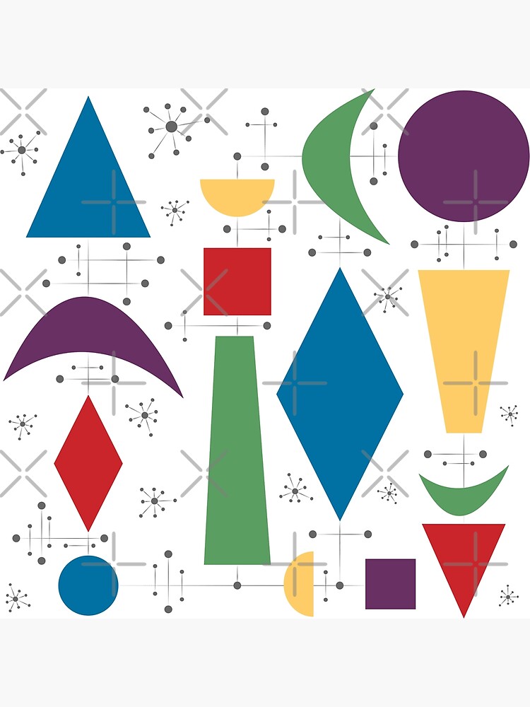 "Mid Century Modern Cosmic Flow Chart" Poster for Sale by CMartines ...