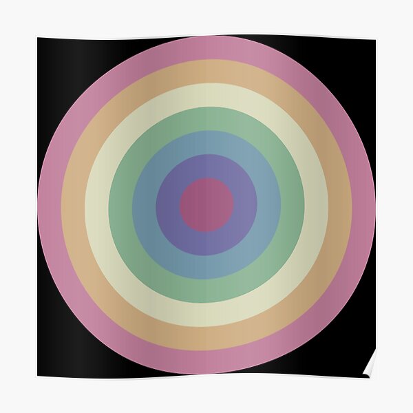 "Circle pattern rainbow color" Poster by Asa-design | Redbubble