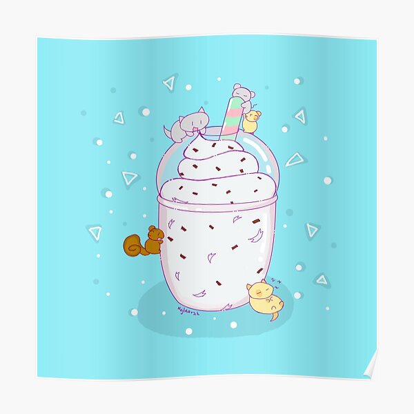 "coconut shake" Poster for Sale by najlaarzk | Redbubble