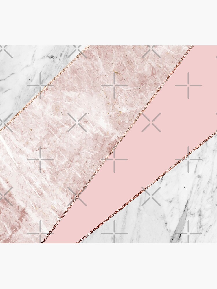 "Rose gold marble geometric" Poster by themadesigns | Redbubble