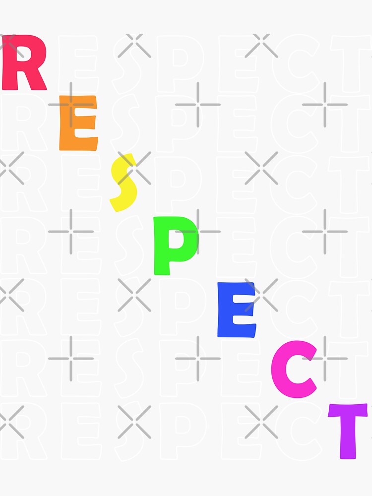 "PRIDE MONTH LGBTQAI RAINBOW RESPECT COLORFUL PROUD DESIGN " Sticker ...