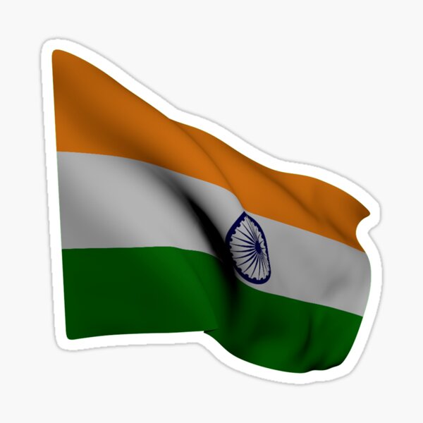 "flying Indian flag" Sticker for Sale by HookforLook | Redbubble
