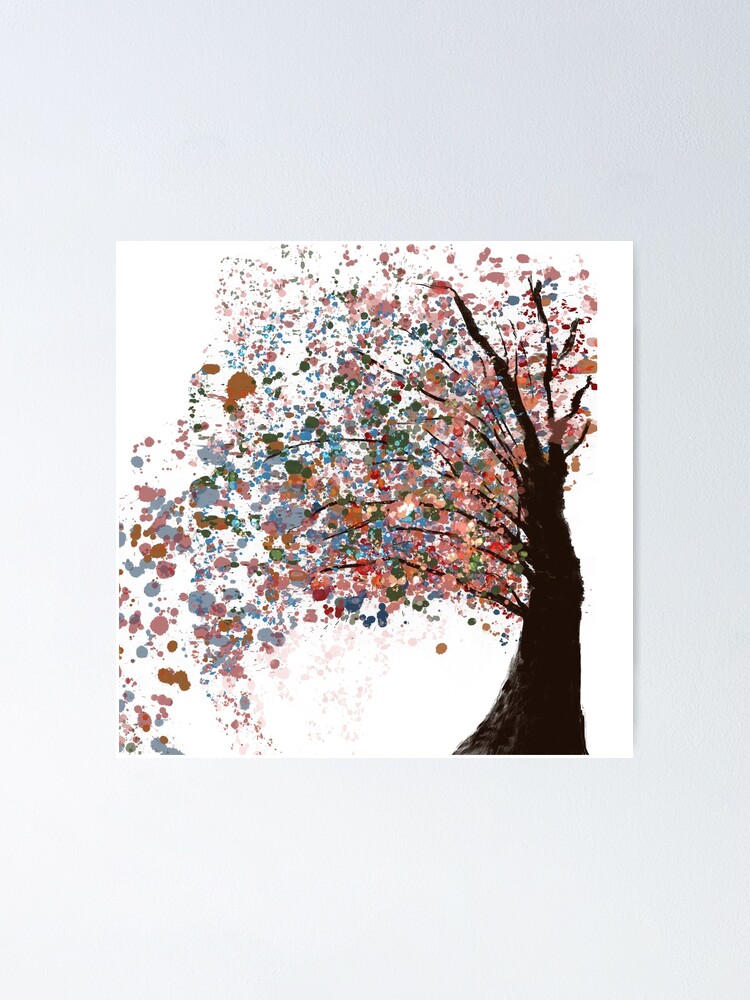 "Colorful tree" Poster by MonaDesigns | Redbubble